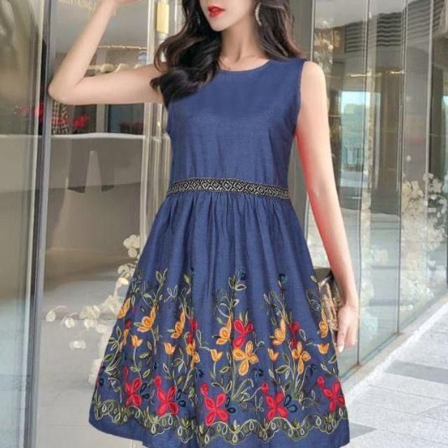 maong dress korean design for women | Lazada PH