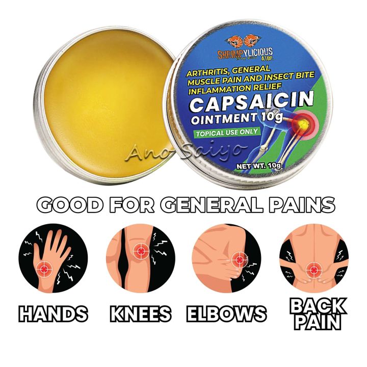 AnoSaiyo Capsaicin Ointment for Arthritis, Topical Pain Relief for ...