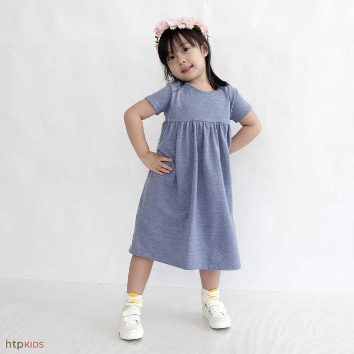 HTP Kids - Cotton Denim Girls Dress for ages 1 to 12 years old | Lazada PH