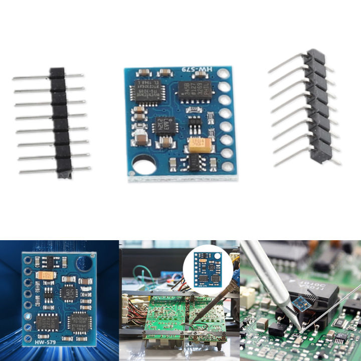 9 Axis IMU Sensor Module HMC5883L ITG3205 ADXL345 9DOF IMU Sensor Module Accelerometer Gyro ...