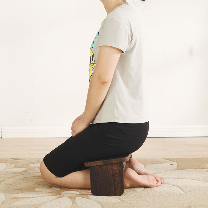 Zazen Meditation Stool Wooden Foldable Japanese Style Tea Kneeling ...