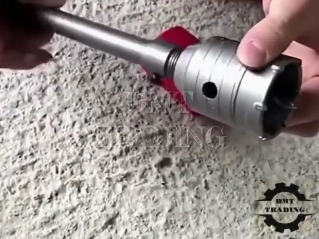 Penebuk Lubang Dinding Simen Concrete Hole Saw Wall Drill Bit 25mm ...