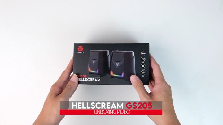 FANTECH SPEAKER GS205 HELLSCREAM Mobile RGB Gaming And Music Super Bass ...