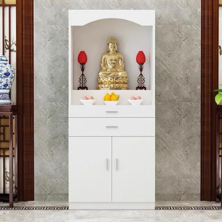 Home Use Buddha Niche Stand Cabinet with Door for Offering Idols of ...
