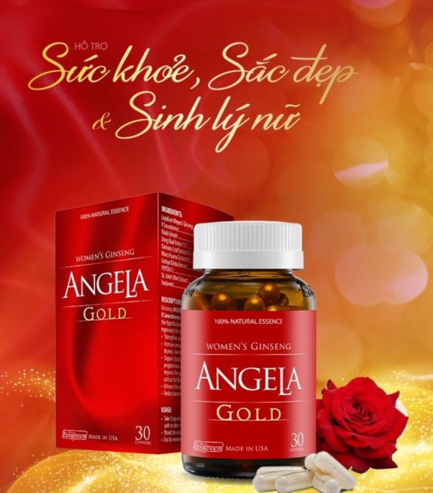 SÂM ANGELA GOLD 30V MANG LẠI SỨC KHỎE SẮC ĐẸP VÀ SINH LÝ NỮ DỒI DÀO ...