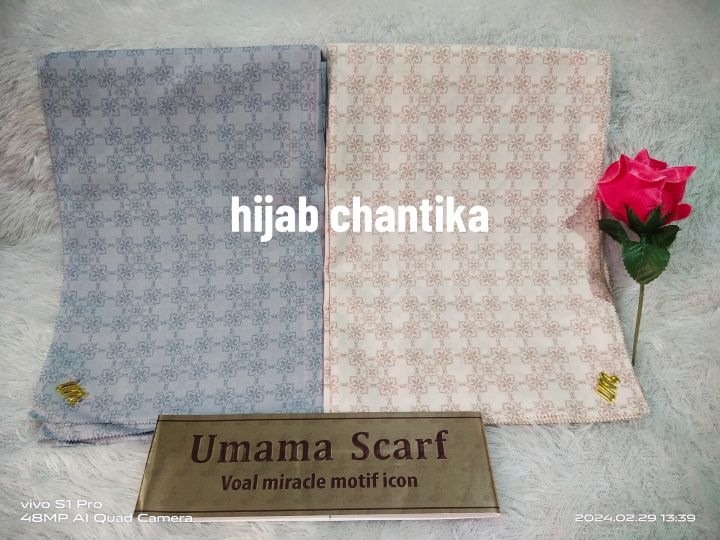 Hijab UMAMA/ Jilbab Kerudung Segiempat Hijab Umama Scarf Premium Voal ...