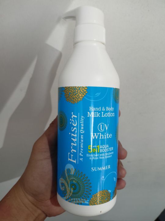 Fruiser Hand & Body Lotion UV White with 5in1 Aqua Booster 500ml ...