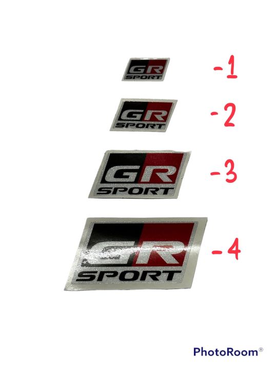 TOYOTA GR SPORT 3M LOGO STICKER ALTIS VIGO FORTUNER YARIS CAMRY สะท้อน ...