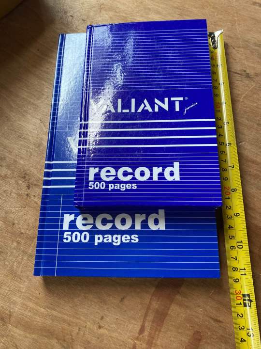 Valiant Record book (standard size) | Lazada PH
