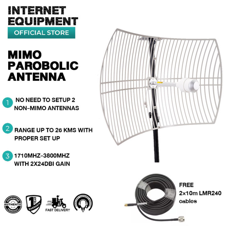 Outdoor Mimo Parobolic Antenna Grid Antenna Network Signal Booster for ...