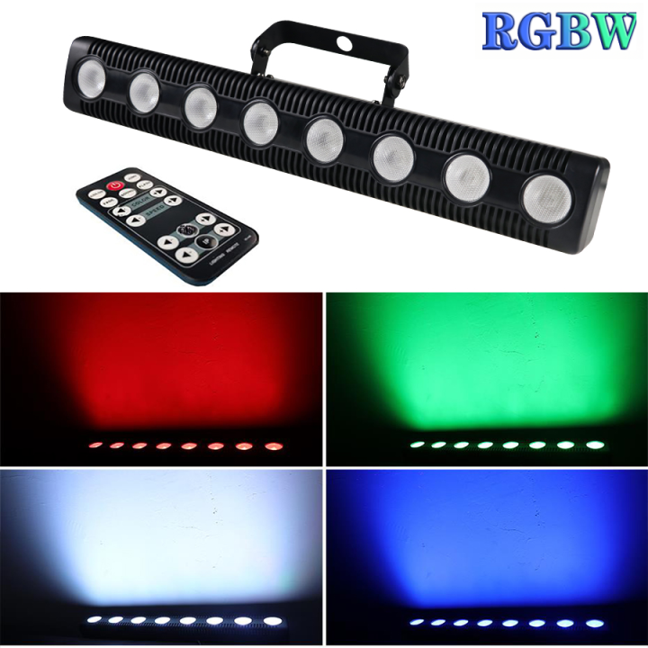 8 LED RGBW 4IN1 DMX โคมไฟติดผนัง DJ ดิสโก้ปาร์ตี้ไฟพาร์เวทีเอฟเฟกต์ ...