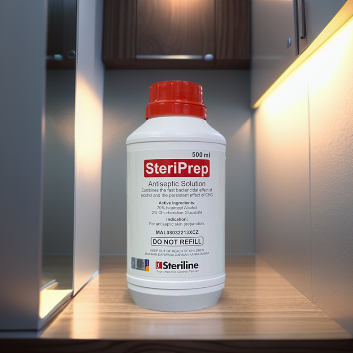 STERIPREP ANTISEPTIC SOLUTION 500ML/BOT (Chlorhexidine Gluconate ...