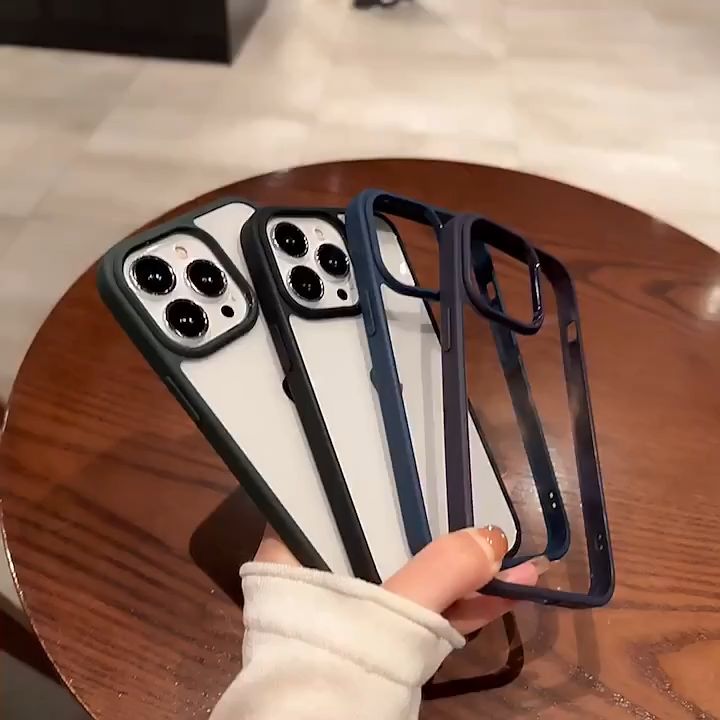 Electroplating HD Transparent Acrylic Case for iPhone 11 15 Pro Max XR ...