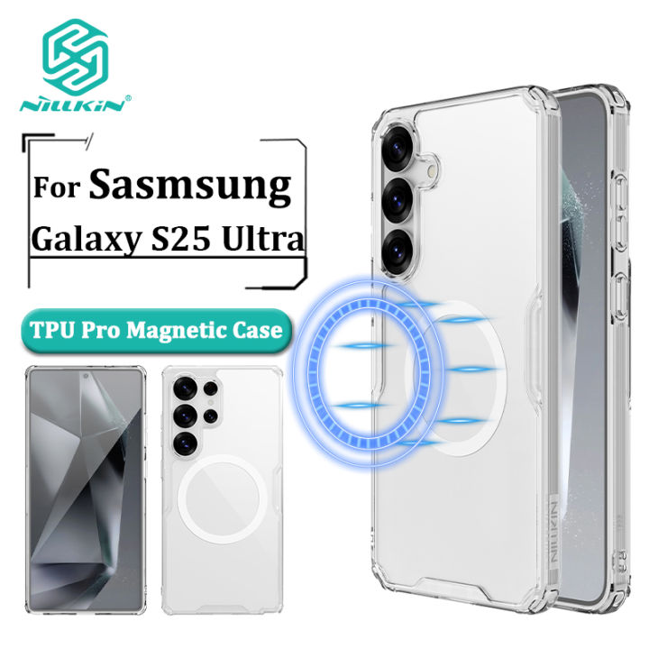 Nillkin Luxury Soft Silicone MagSafe Case for Samsung Galaxy S25 Phone ...