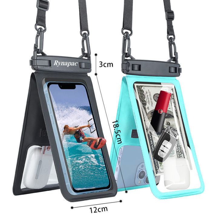 Dual Pockets Phone Dry Bag Waterproof Large Capacity Mobile Case Pouch ...