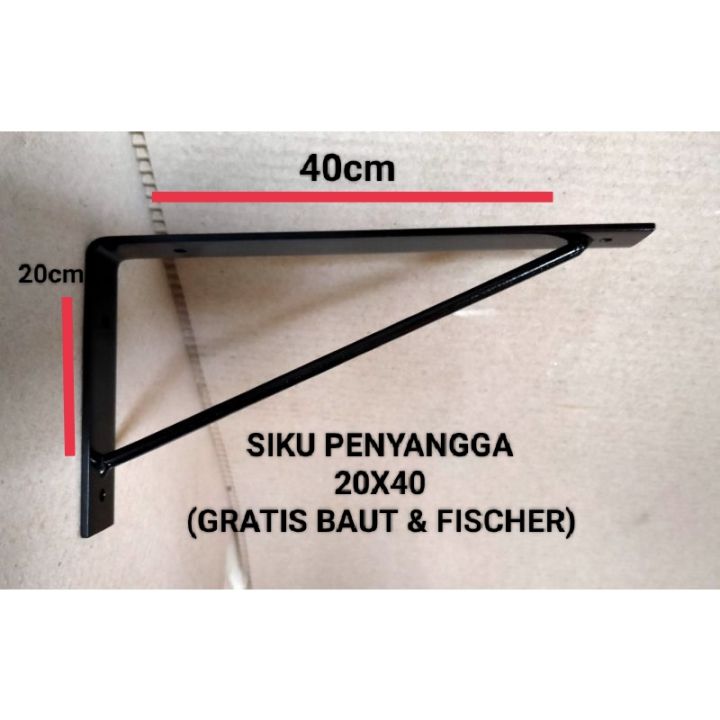 Siku besi penyangga rak tempel dinding | Lazada Indonesia