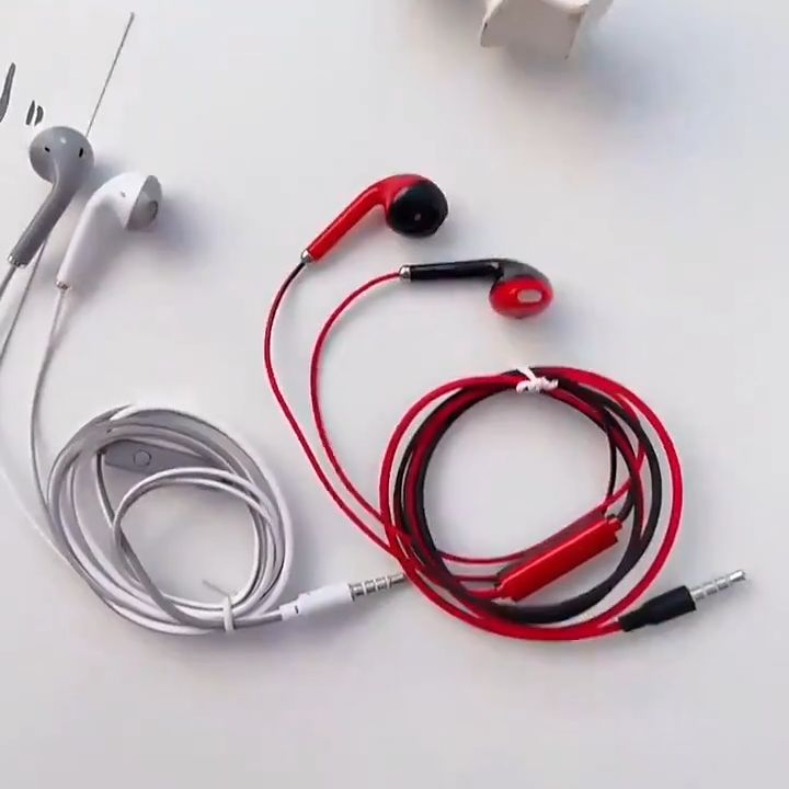 U24 Original Macaron Universal Headset Wired Earphone 3.5mm HiFi Stereo ...