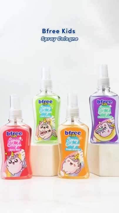 Bfree Kids Spray Body Cologne 100ml Cool Green / Fresh Orange / Funny ...