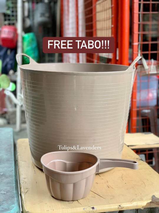 JUMBO BUCKET WITH FREE DIPPER(TABO)-MOCHA | Lazada PH