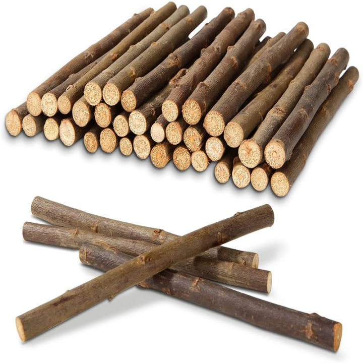 20/40/60PCS Wood Sticks for Crafts Wood Log Sticks Natural Mini Twigs ...