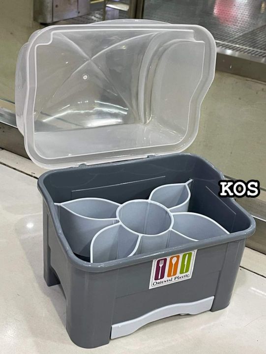 New Elegant Gray Spoon Fork Holder Organizer Storage Kitchenware ...