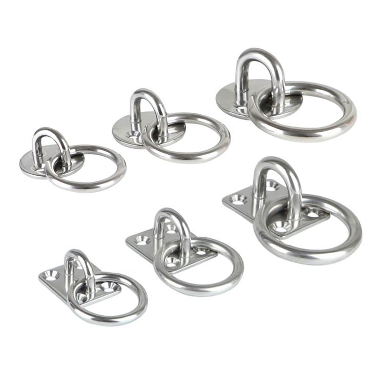 304 Stainless Steel Pad Eye Plate Staple Ring Hook Loop U-Shaped Sail ...