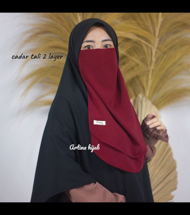 CADAR TALI 2 LAYER WOLFIS PREMIUM | CADAR TALI 2 LAYER TANPA JAHITAN BAWAH MATA | Lazada Indonesia