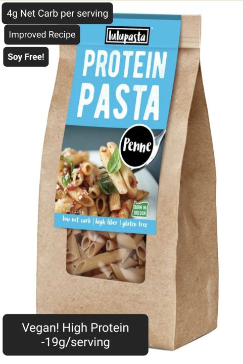 Keto Vegan💕 - (New Improved Recipe) Lulupasta Penne High Protein ...