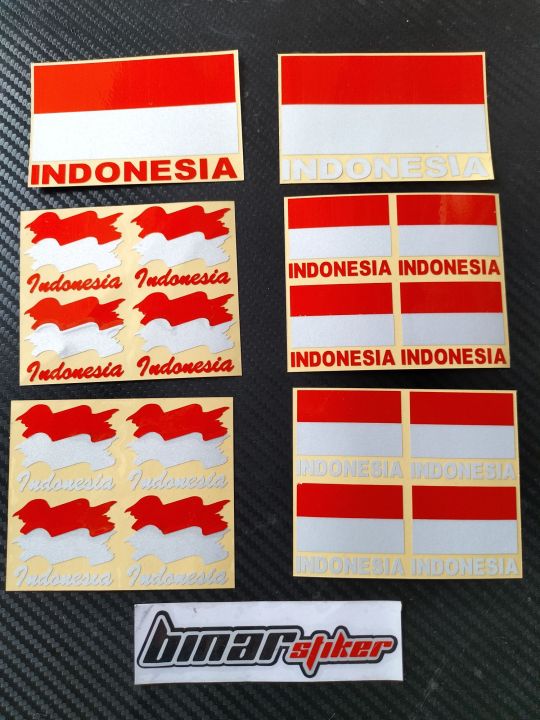 STIKER CUTTING BENDERA INDONESIA | Lazada Indonesia
