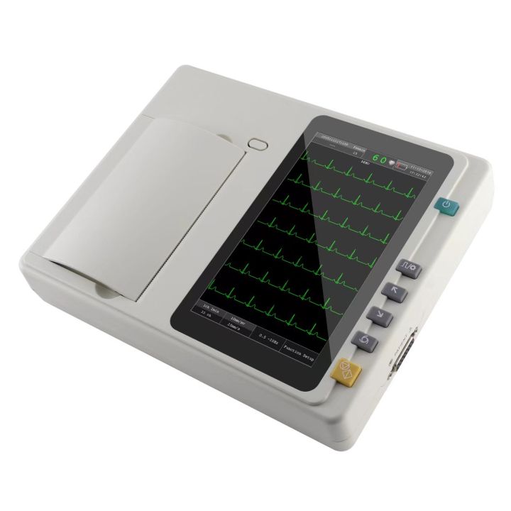 【COD】Medical three channel portable electrocardiogram machine, 12 lead ...