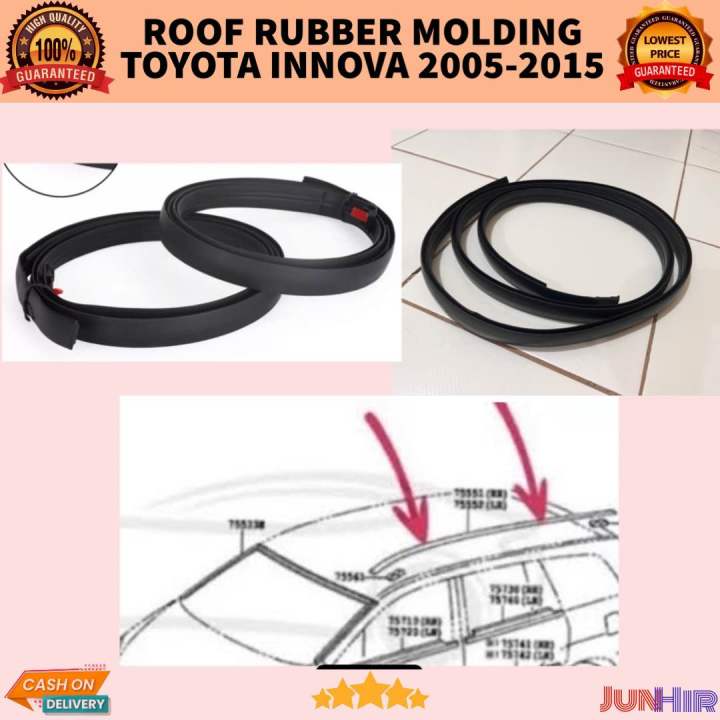 HIGH QUALITY ROOF RUBBER MOLDING TOYOTA INNOVA 2005 2006 2007 2008 2009 ...