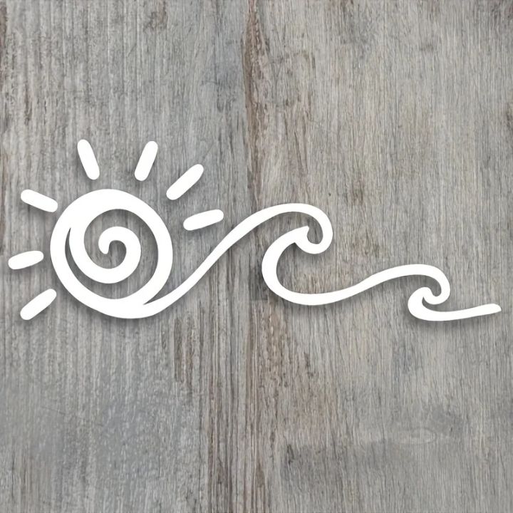 Ocean Decal Sun Decal Wave And Sun Decal Car Sticker | Lazada PH