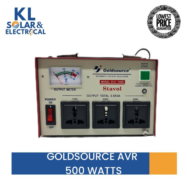 Goldsource Automatic Voltage Regulator (AVR) 500 Watts | AVR | Lazada PH