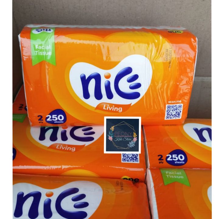 nice tisu wajah 250s/ Tissue muka nise Oren / facial tissue 250 sheets ...