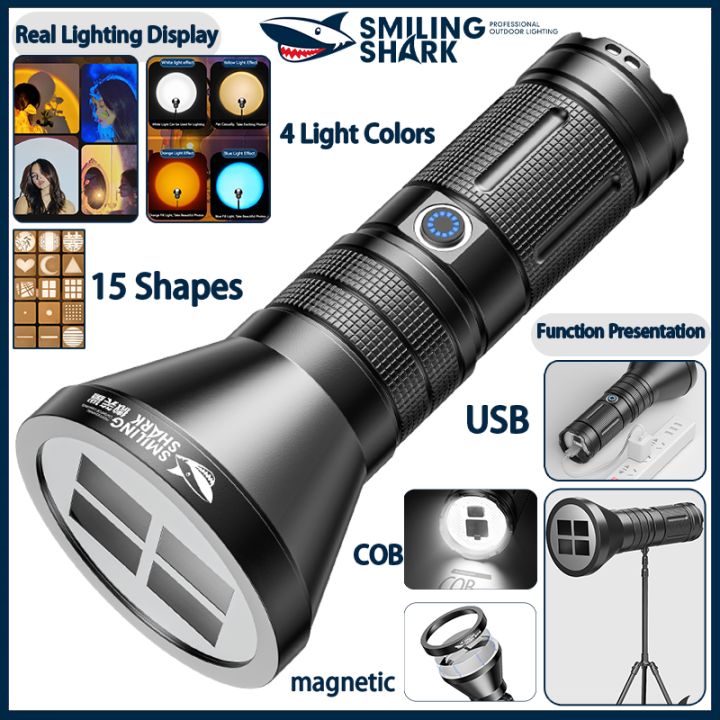 Smiling Shark Original Flashlight Sd5208 Super Bright Torch Light Led ...