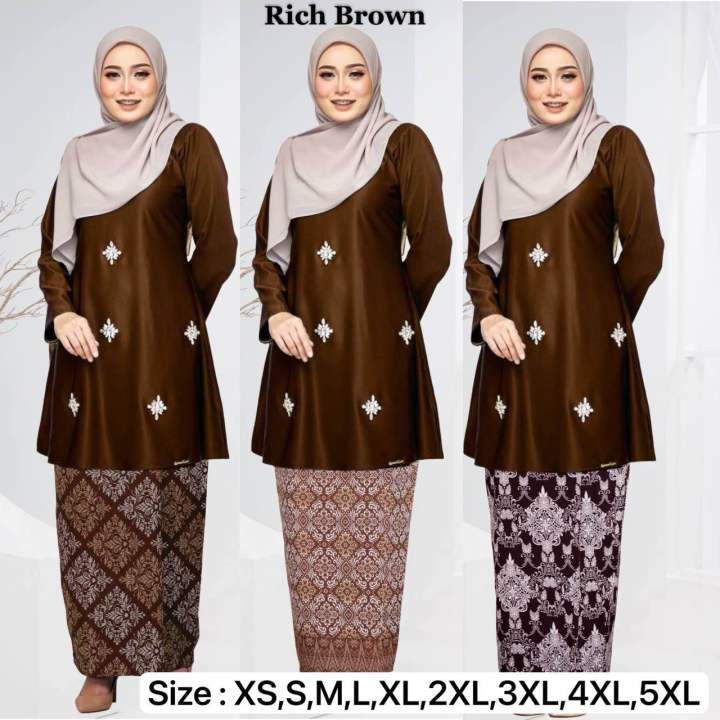 🔥(SIZE XS-5XL) TEMA SEDONDON BAJU KURUNG RICH BROWN RAYA 2025 - KURUNG ...