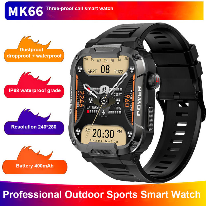 NineWind MK66สมาร์ทวอท์ชกีฬาสามป้องกันหน้าจอขนาดใหญ่1.85นิ้วนาฬิกาดนตรี ...