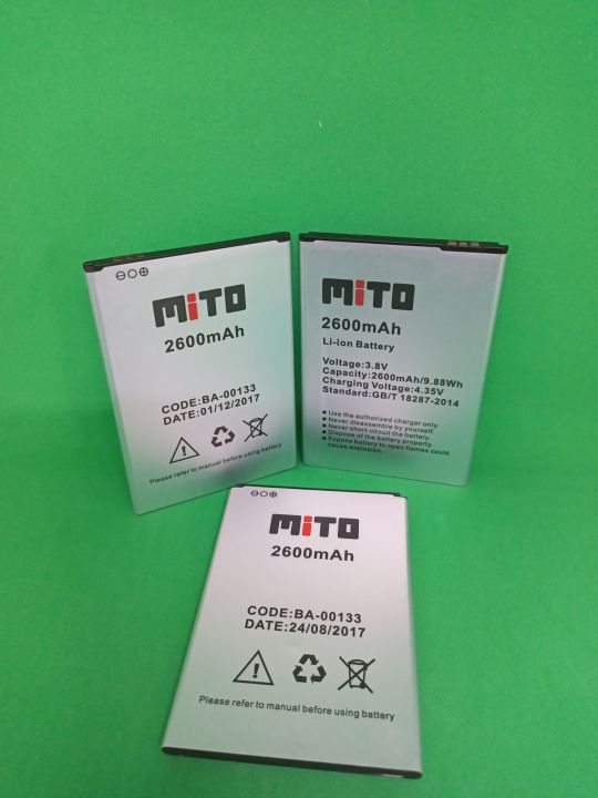 Batrai Baterai Batre Battery Mito Ba-00133 Mito A19 Ba 00133 | Lazada ...