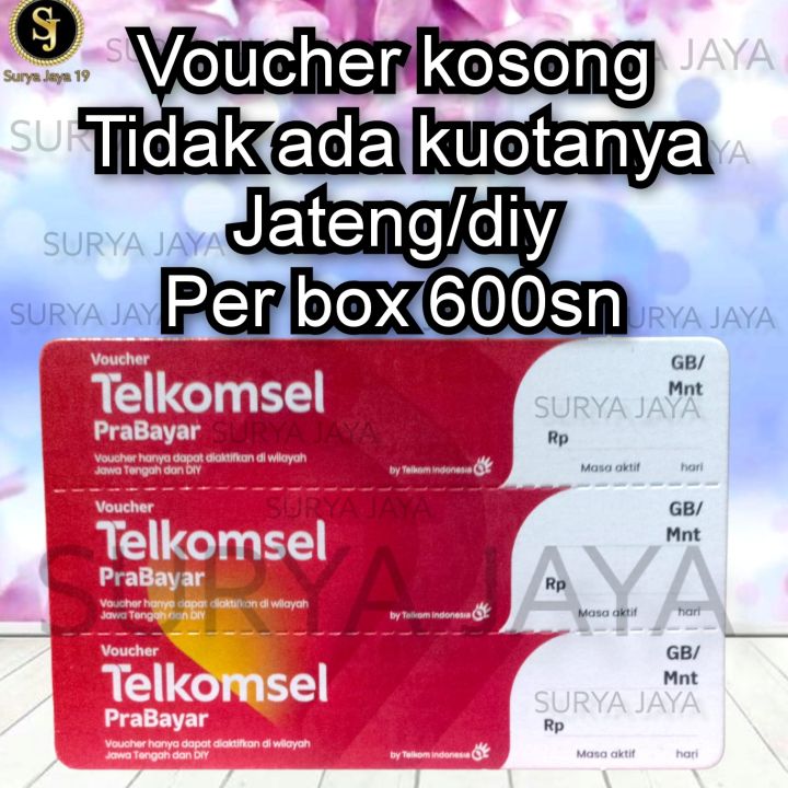 voucher kosong telkomsel jateng/diy per box | Lazada Indonesia