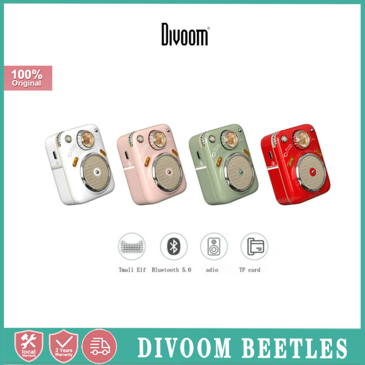 Divoom Beetles-FM Mini Bluetooth Speaker FM Radio Outdoor Portable ...