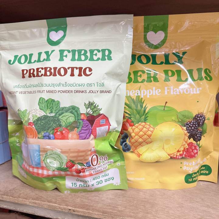 (กดเลือกสูตรในตัวเลือก)Jolly fiber รสผักผลไม้ Jolly Fiber สับปะรด 1 ห่อ ...