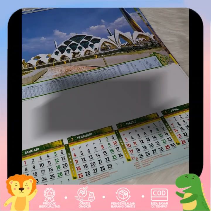 Kalender Dinding Tahun 2024 Catur Wulan | Lazada Indonesia