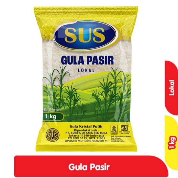 SUS Gula Pasir Lokal Kuning 1 kg | Lazada Indonesia