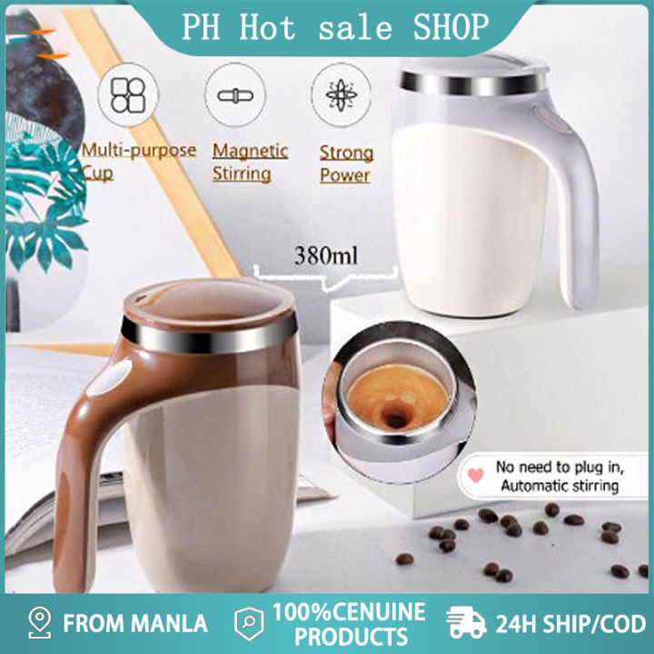 Original usb 380ml Auto Stirring Mug Stainless Steel 304 Self Coffee Cup Milk Automatic Magnetic ...