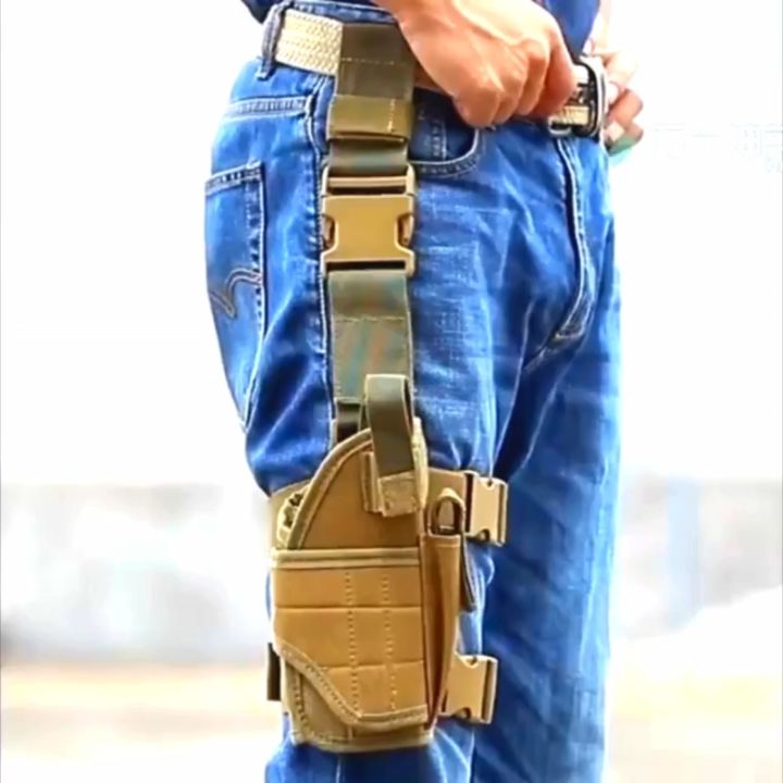 Tactical Universal Right Hand Holster Tactical Adjustable Drop Leg ...