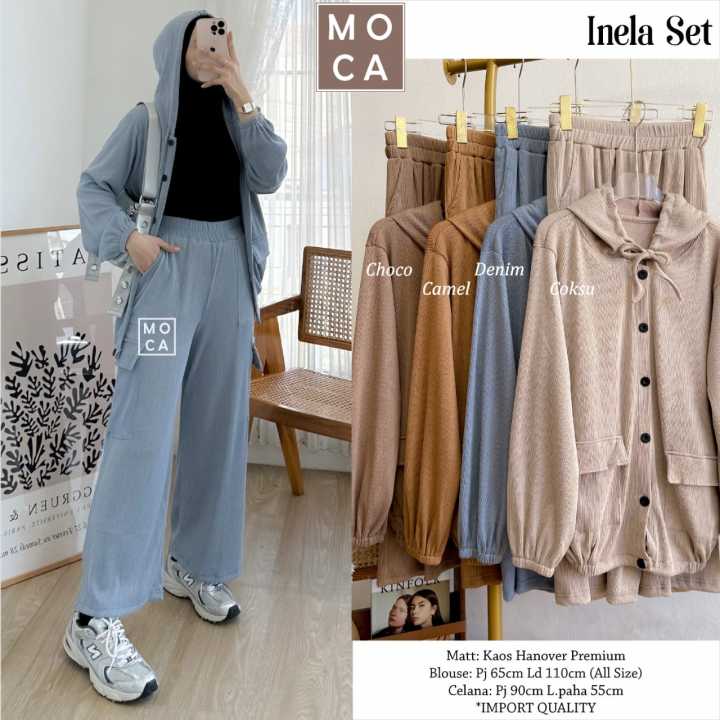 Inela set by Moca | Lazada Indonesia