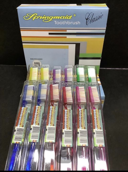 Springmaid Toothbrush #8154A (12pcs) guaranteed original | Lazada PH