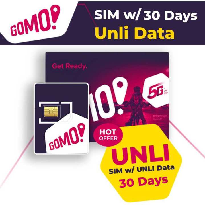 GOMO SIM UNLI DATA 30DAYS/30GB NO EXPIRY WORKING 2G.3G.4G.5G | Lazada PH