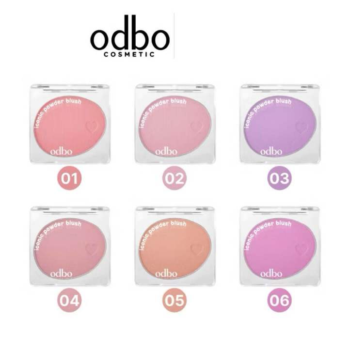 Odbo Iconic Powder Blush โอดีบีโอ ไอโคนิค พาวเดอร์ บลัช OD1325 | Lazada.co.th