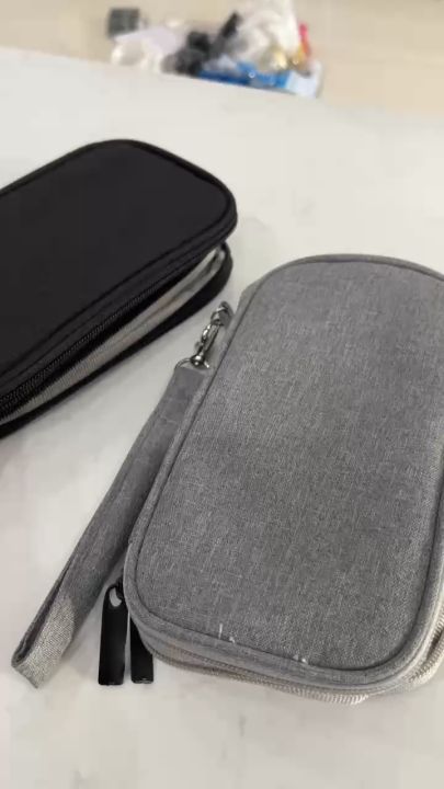 Túi đựng phụ kiện dây sạc pin dự phòng cao cấp có móc treo siêu bền ...